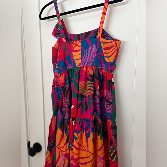 FARM Rio | Dresses | Farm Rio Macaw Printed Poplin Midi Dress | Poshmark